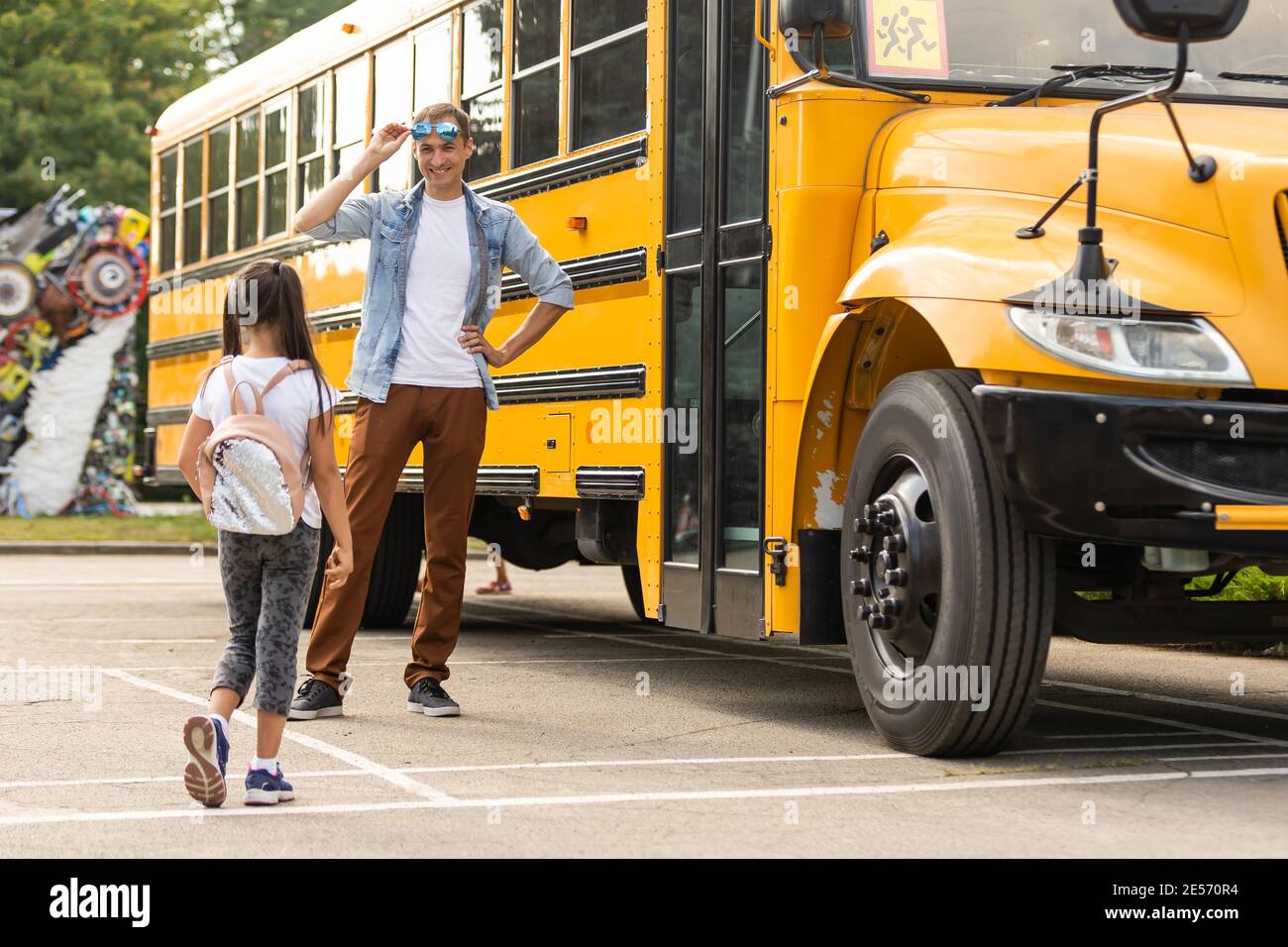 Portrait male school bus driver hi-res stock photography and images - Alamy