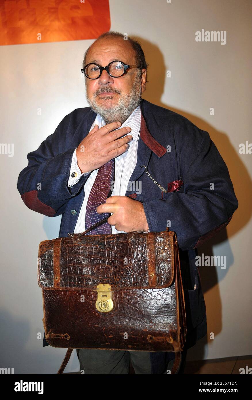 Serge Moati attends the TV channel Arte Press Conference held at the ...