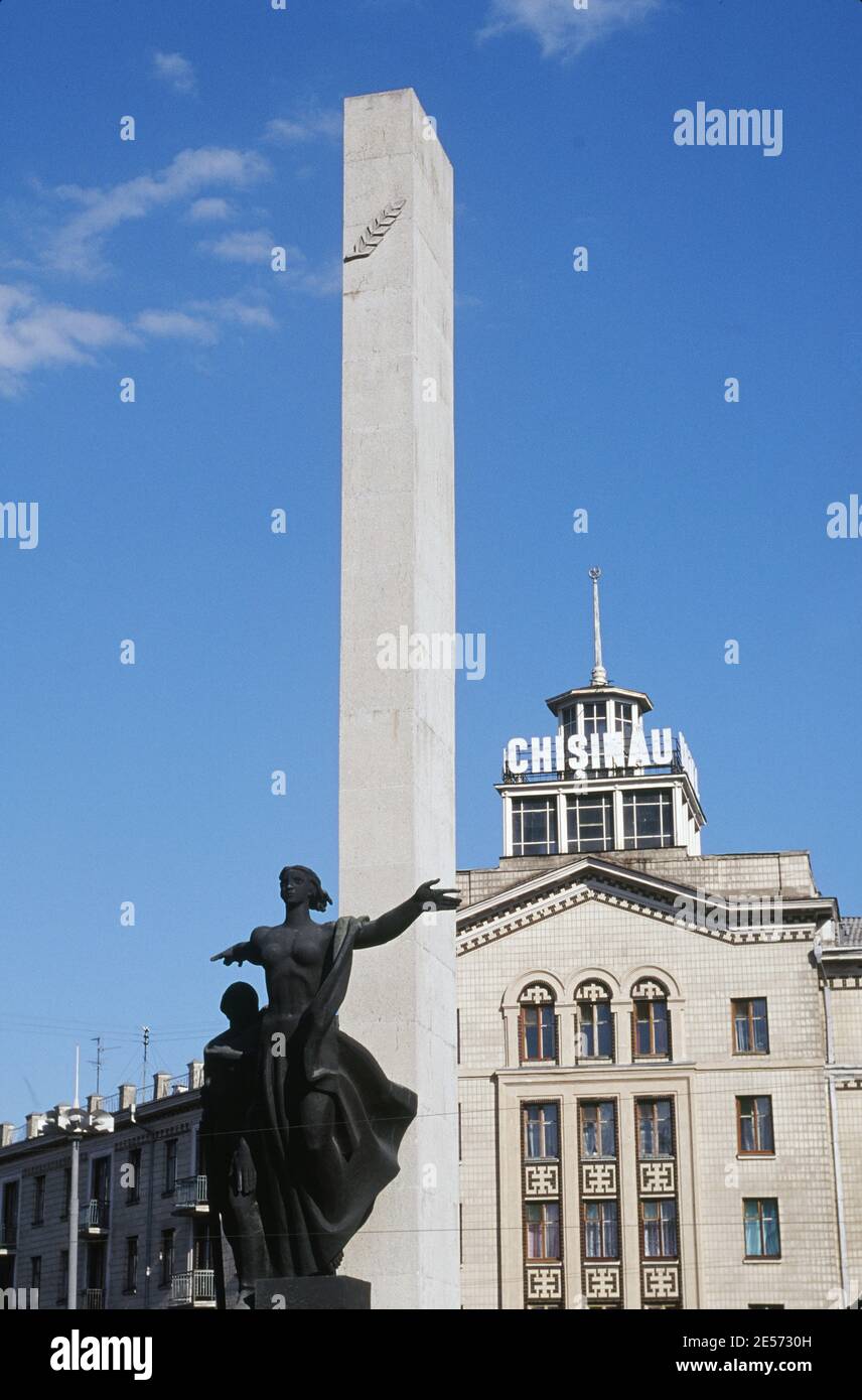 Liberation Monument, Chisinau, Moldova Stock Photo - Alamy