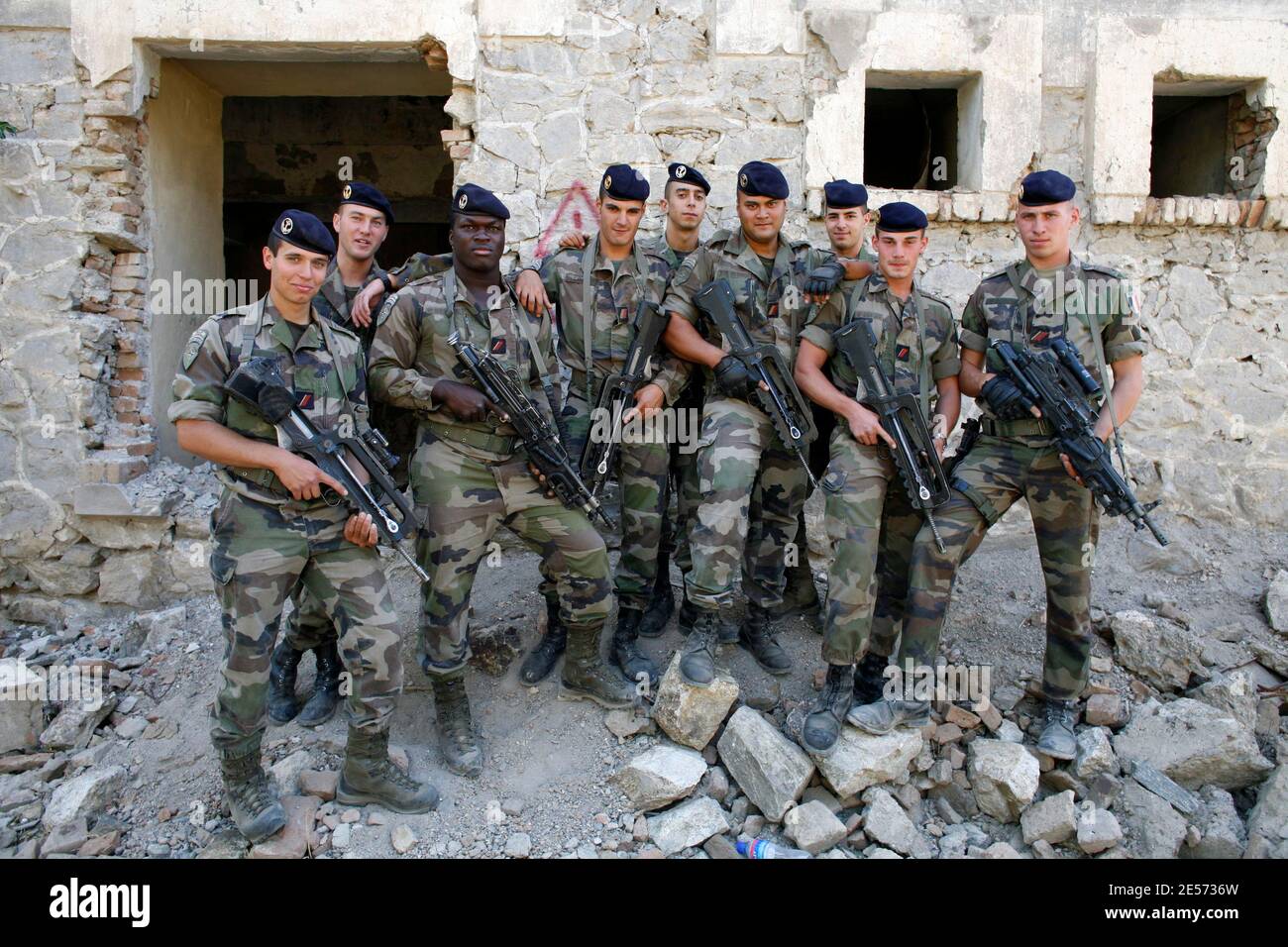 French troop of the 2nd Company, Regiment of March of Chad security ...