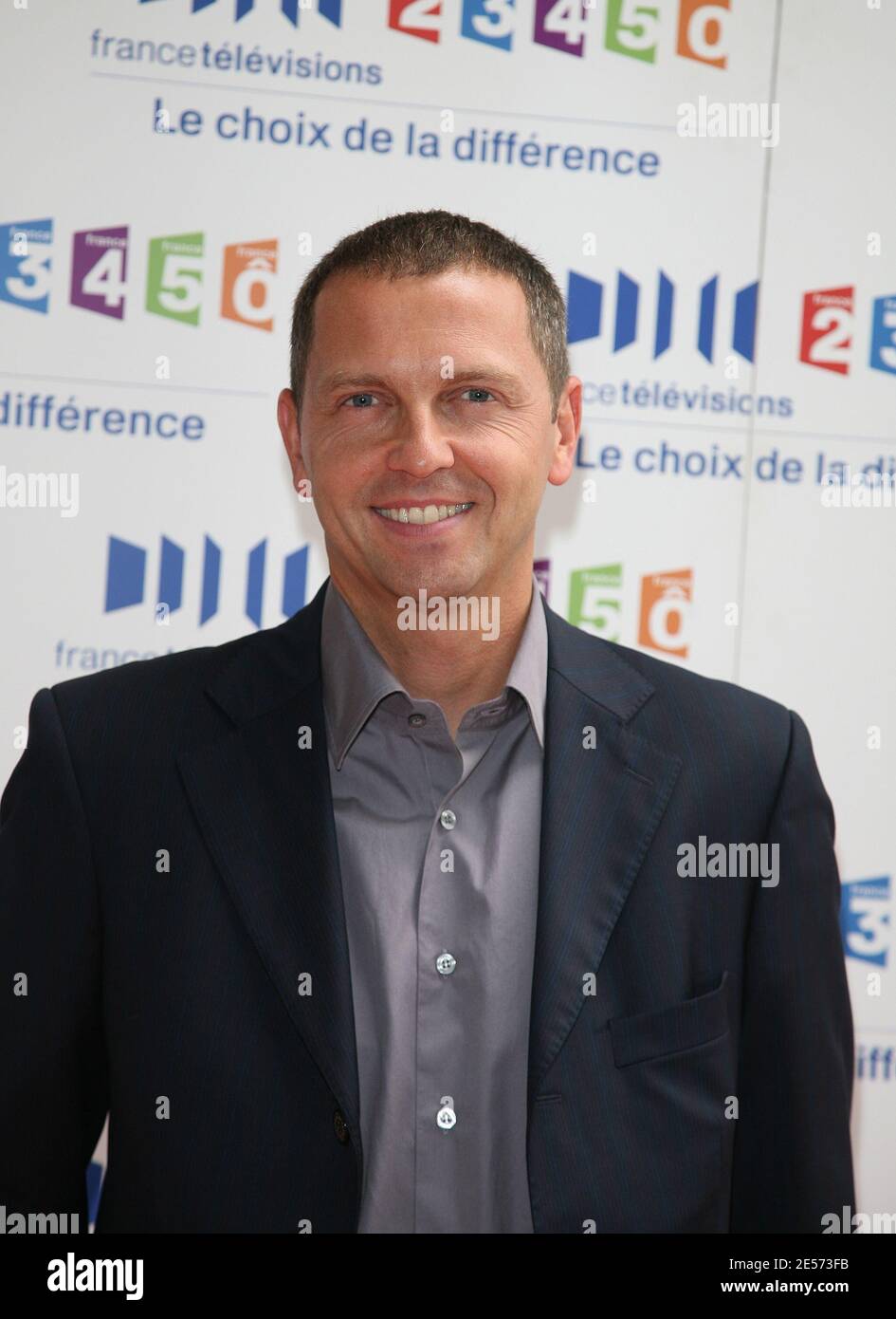 TV presenter Thomas Hughes attends the press conference of 'France ...