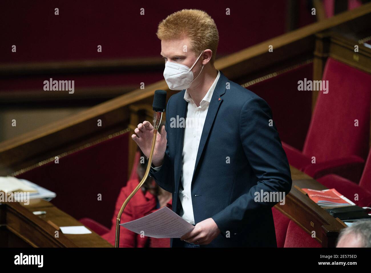 Deputy, Adrien Quatennens attends a session of Questions to the ...