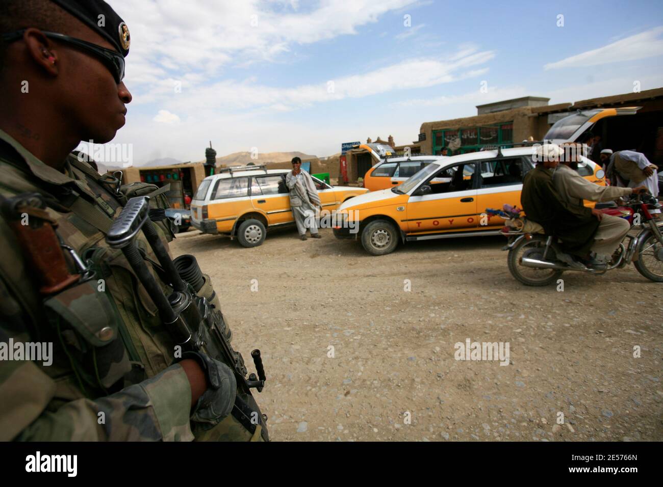French troop of the 2nd Company, Regiment of March of Chad security ...