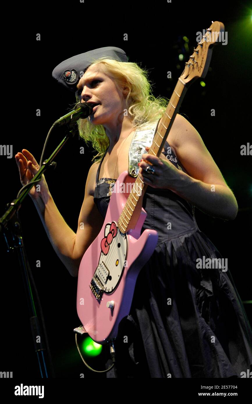Australian singer Micky Green performs on stage on the third and last ...