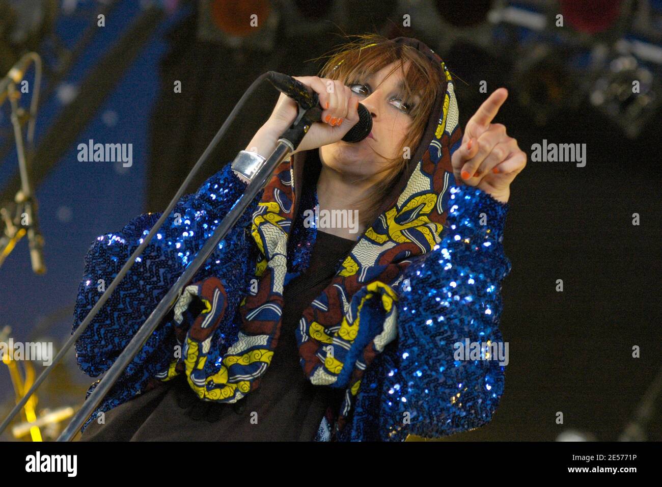 French singer Yelle performs on stage on the third and last day of the ...