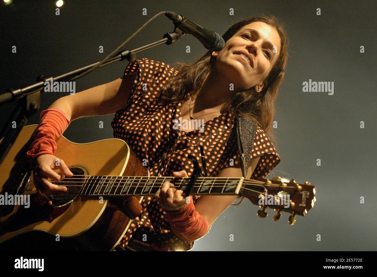 French singer Yael Naim performs on stage on the third and last day of ...