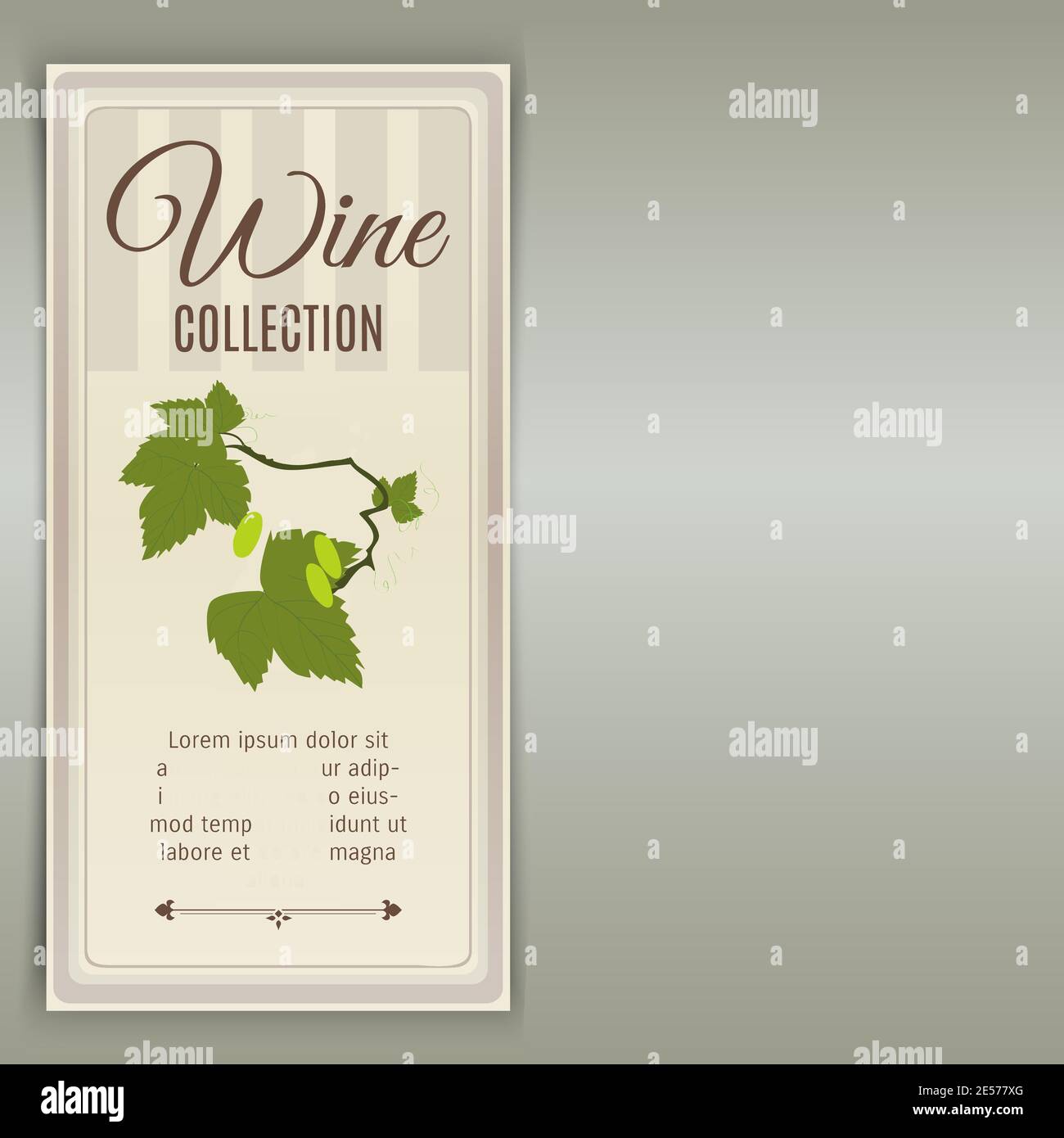 Winery farm quality wines collection advertisement 2 vertical banners ...
