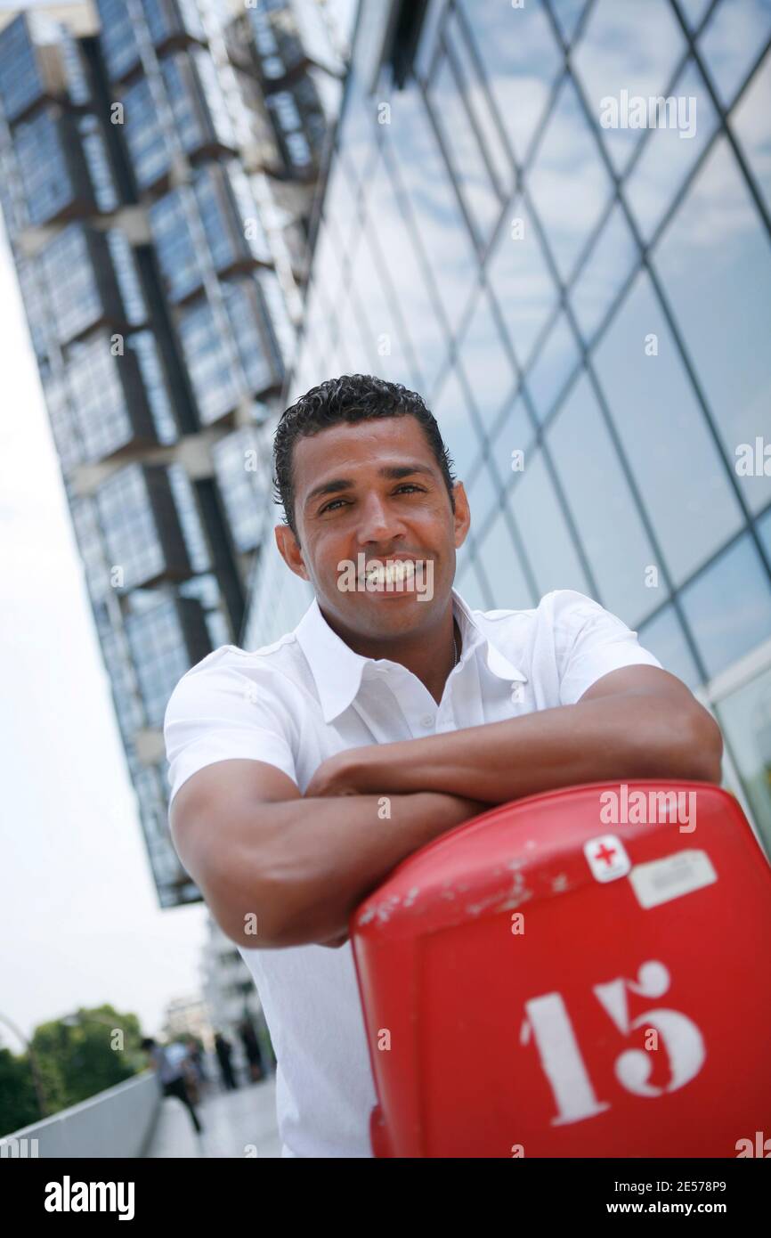EXCLUSIVE - Former soccer player Brazilian Sonny Anderson poses in ...