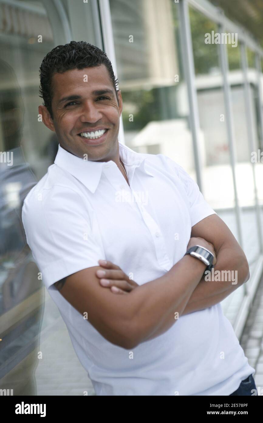 EXCLUSIVE - Former soccer player Brazilian Sonny Anderson poses in ...
