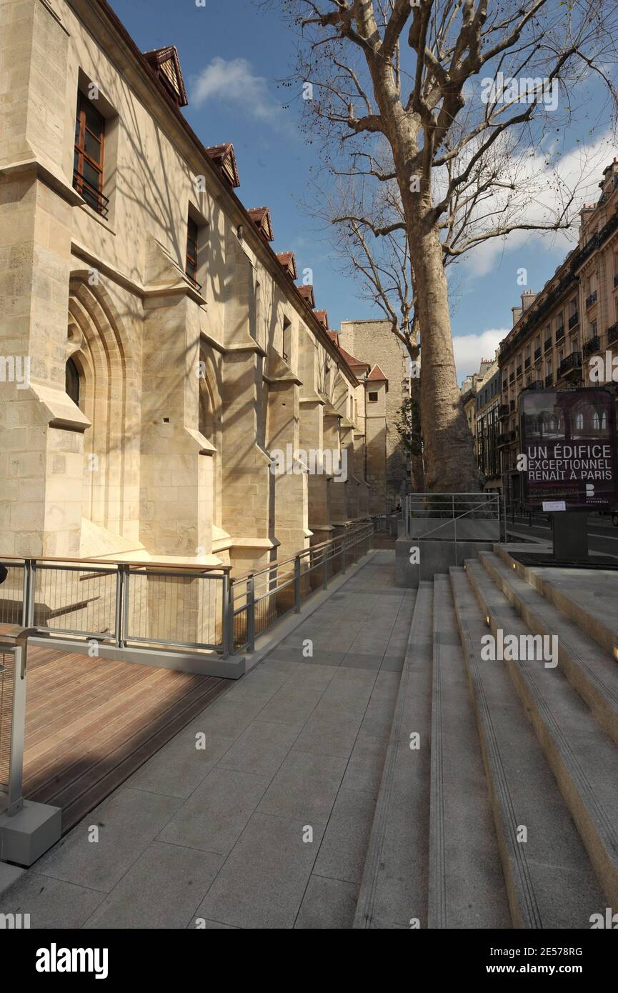 Unveling of the Bernardins' college constitutes in Paris, France on ...