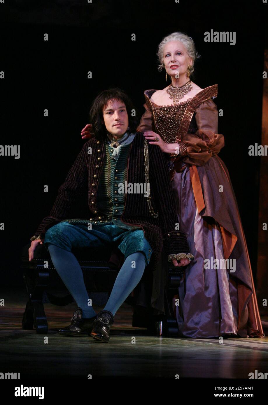Adrien Melin and Genevieve Casile during the curtain call of 'Le Diable ...