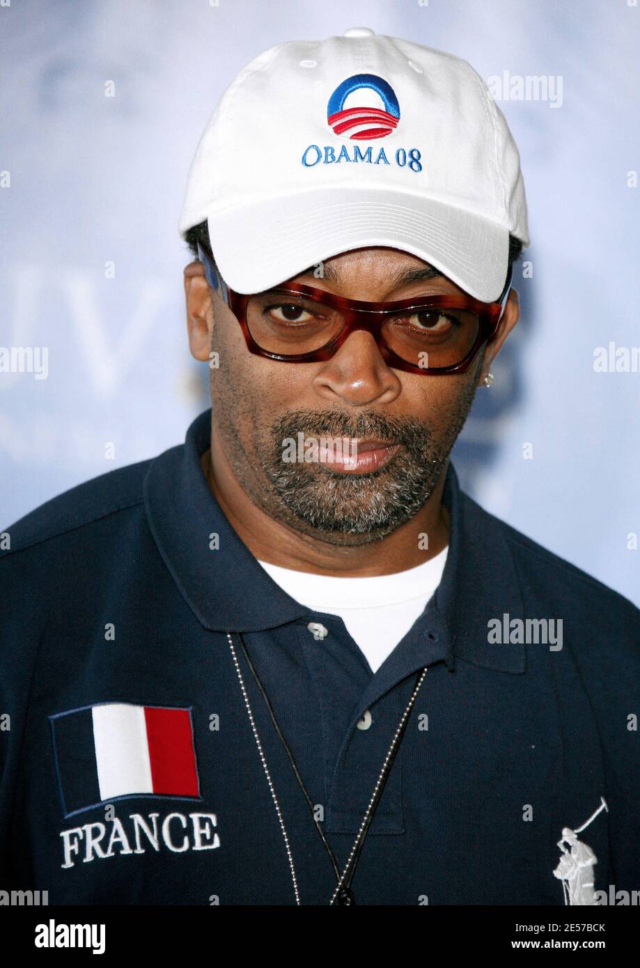 US Director Spike Lee (wearing a Barack Obama cap) poses during the ...