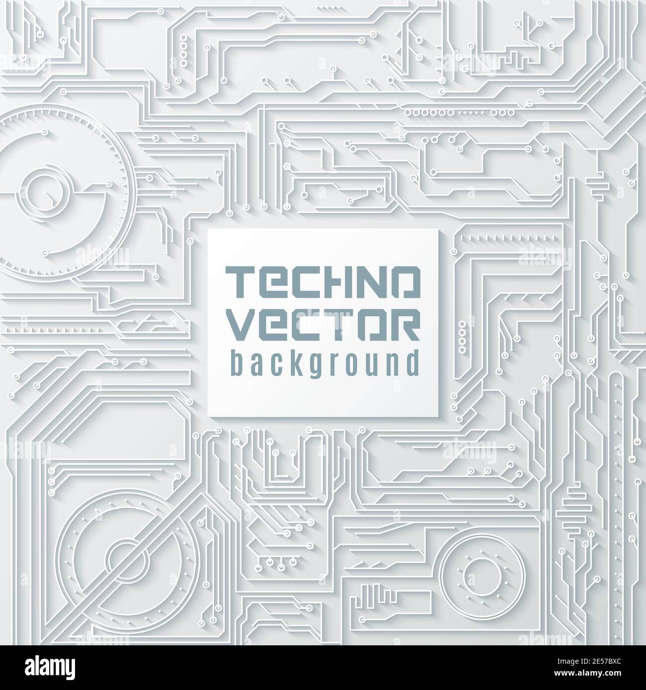 High tech digital circuit computer mother processor background vector ...