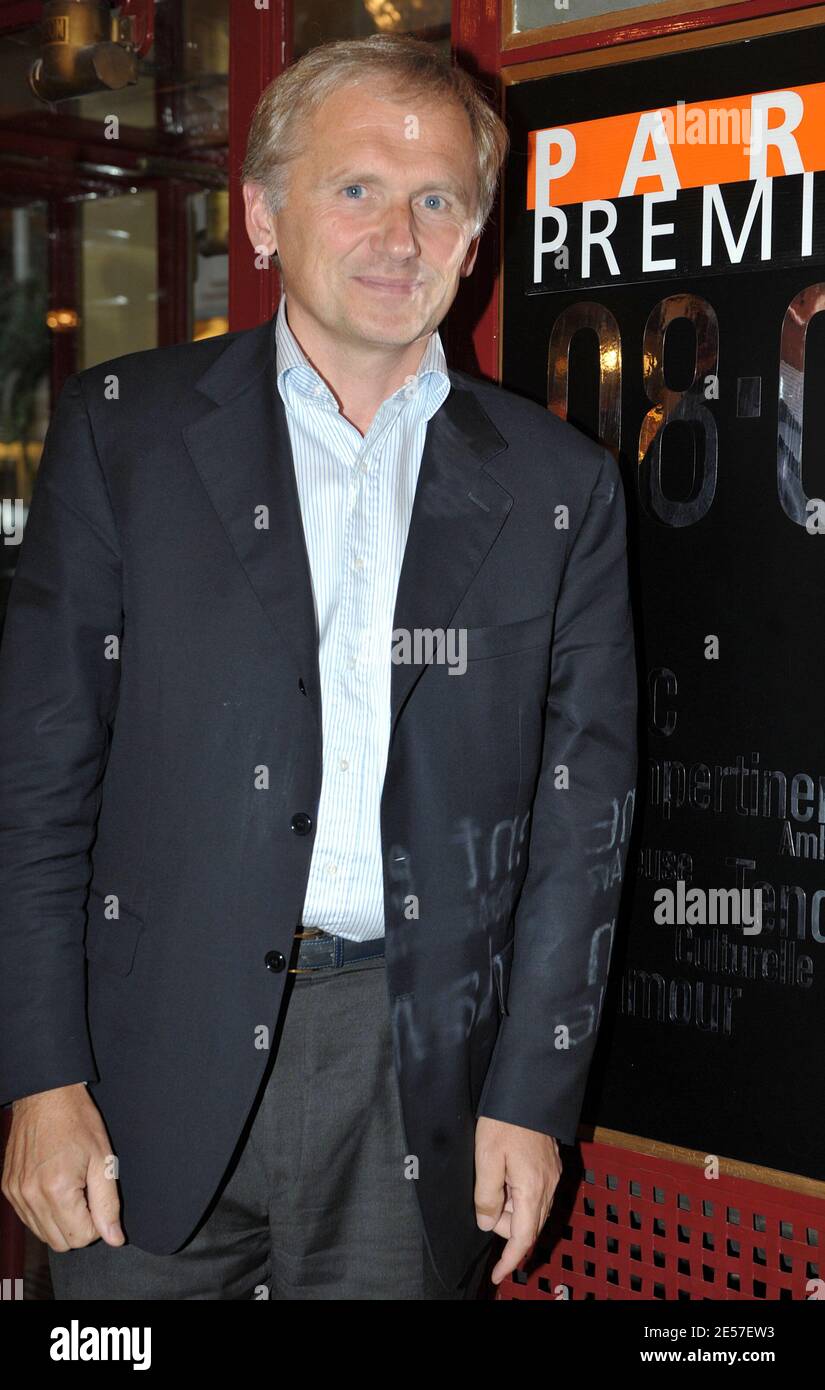 Chairman of M6, Thomas Valentin attends the annual press conference of ...