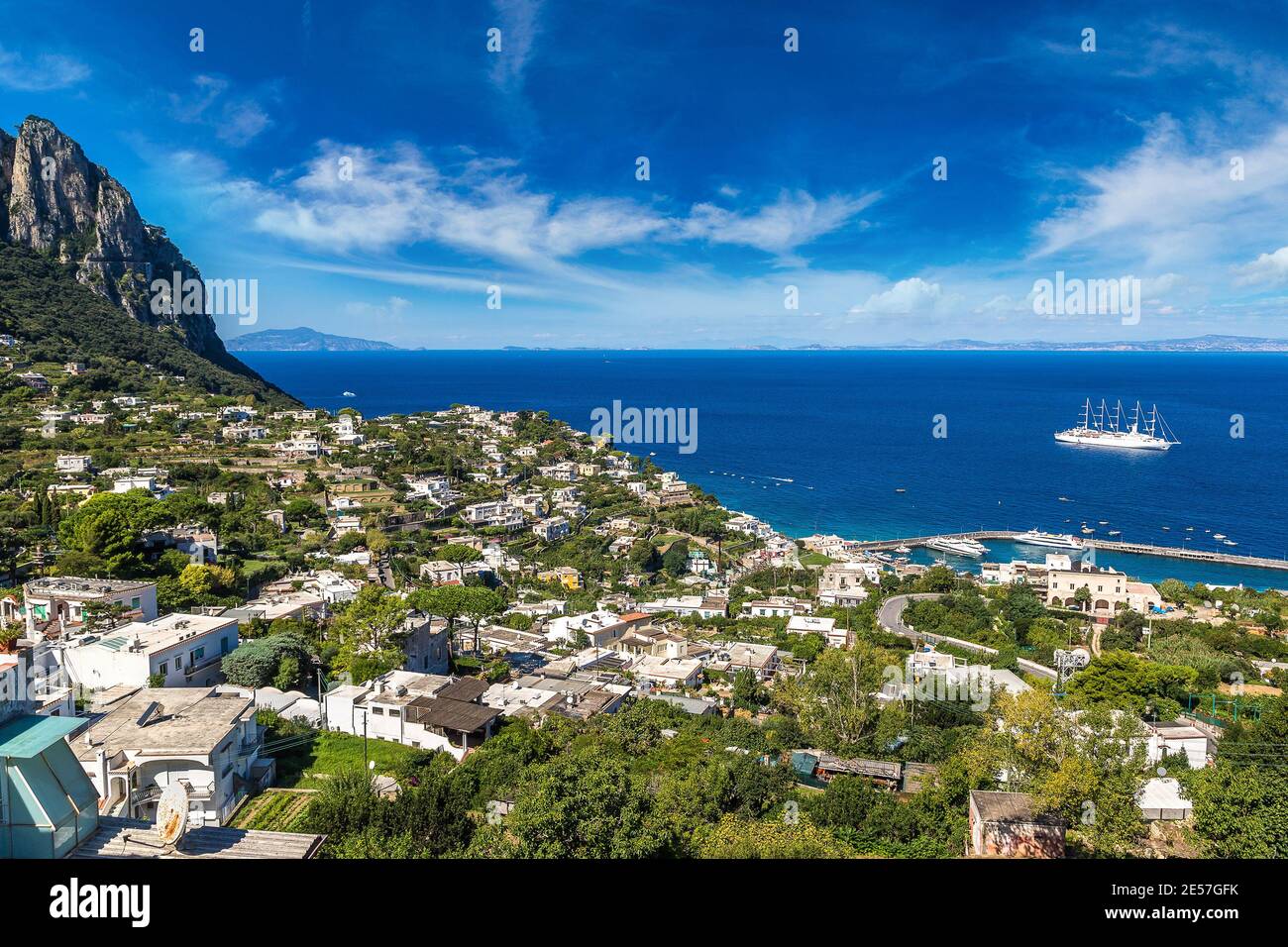 Capri island in a beautiful summer day in Italy Stock Photo - Alamy