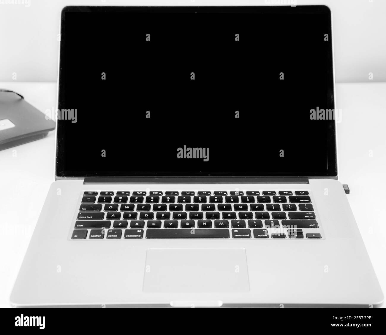 Working from home laptop Black and White Stock Photos & Images - Alamy
