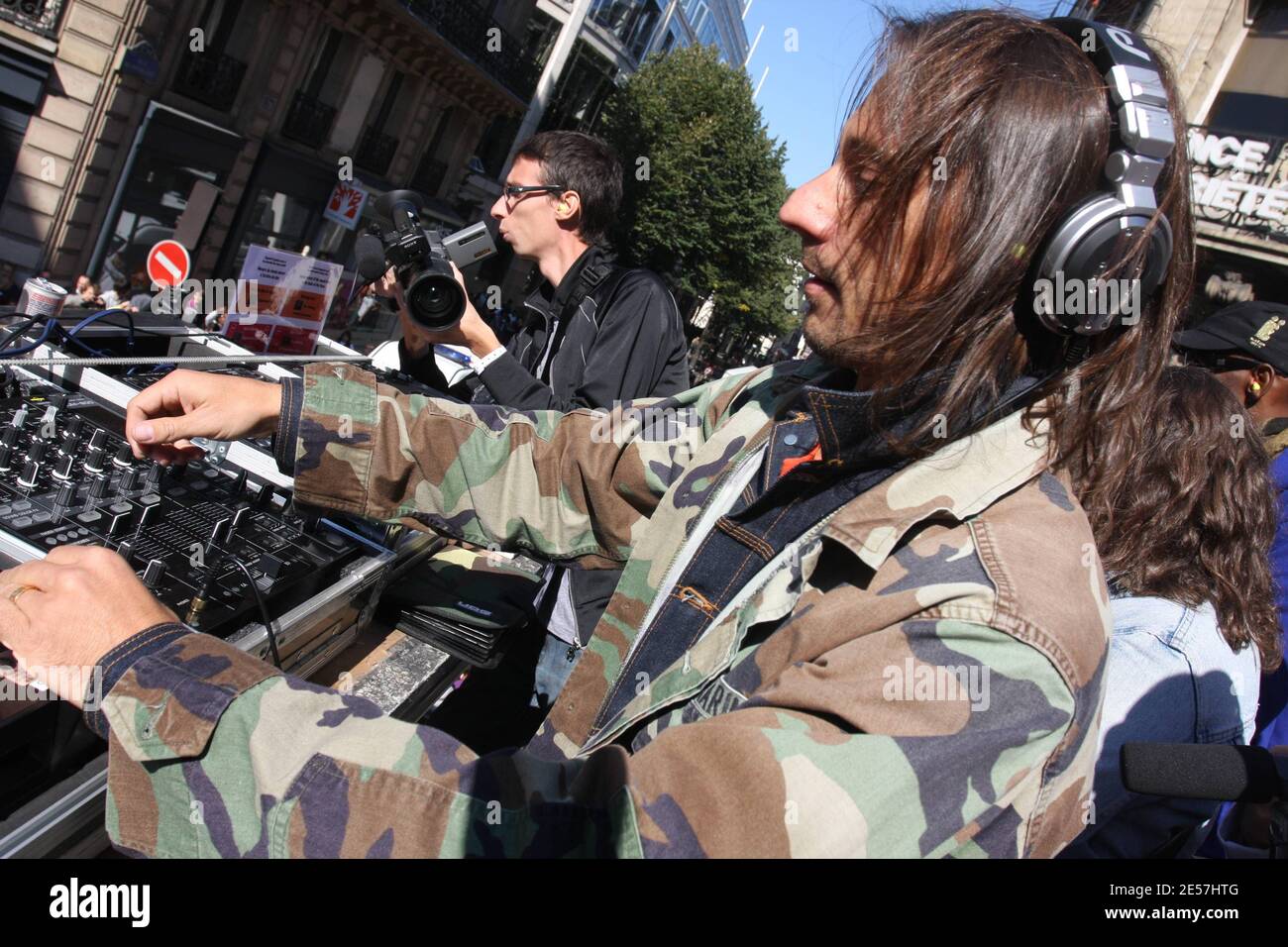 French star DJ Bob Sinclar attends the The 10th Techno Parade held in ...