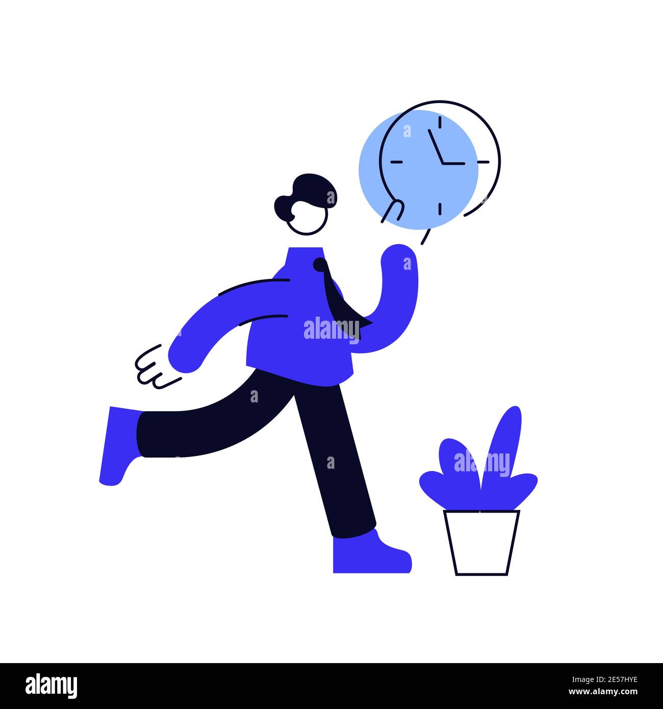 Successful clerk Stock Vector Images - Alamy