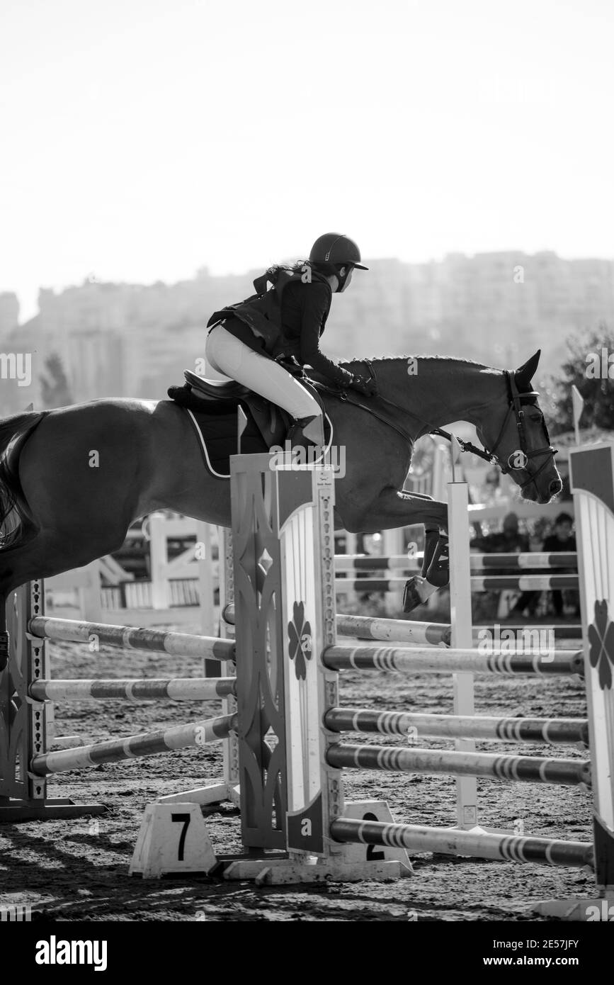 Outdoor jumping competition hi-res stock photography and images - Alamy