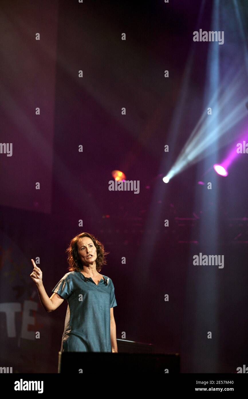 Former Socialist presidential candidate Segolene Royal appears on stage ...