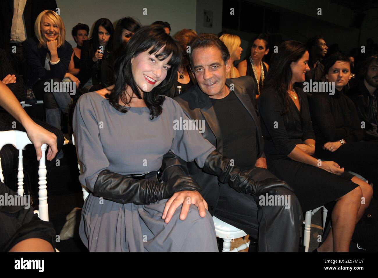 Lio and partner Jean-Francois Lepetit front row for Dutch designer ...