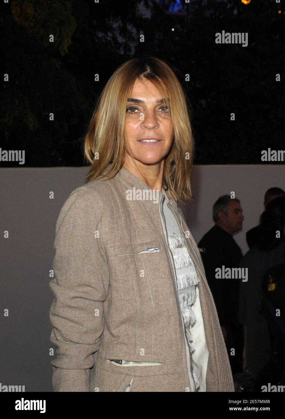 French Vogue editor-in-chief Carine Roitfeld seen as she is leaving the ...