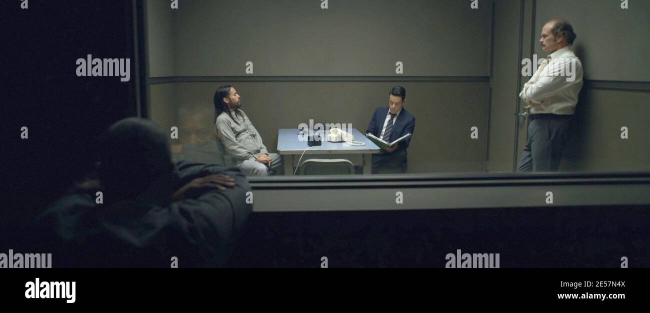 THE LITTLE THINGS, from left: Denzel Washington, Jared Leto, Rami Malek ...