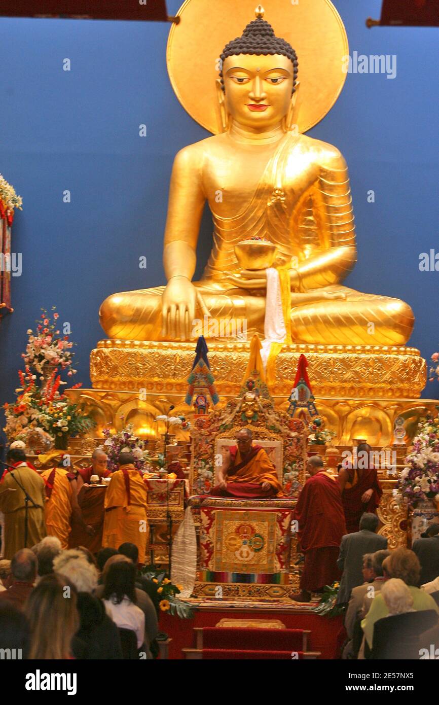 Tibetan spiritual leader Dalai Lama inaugurates the Buddhist Lerab Ling ...