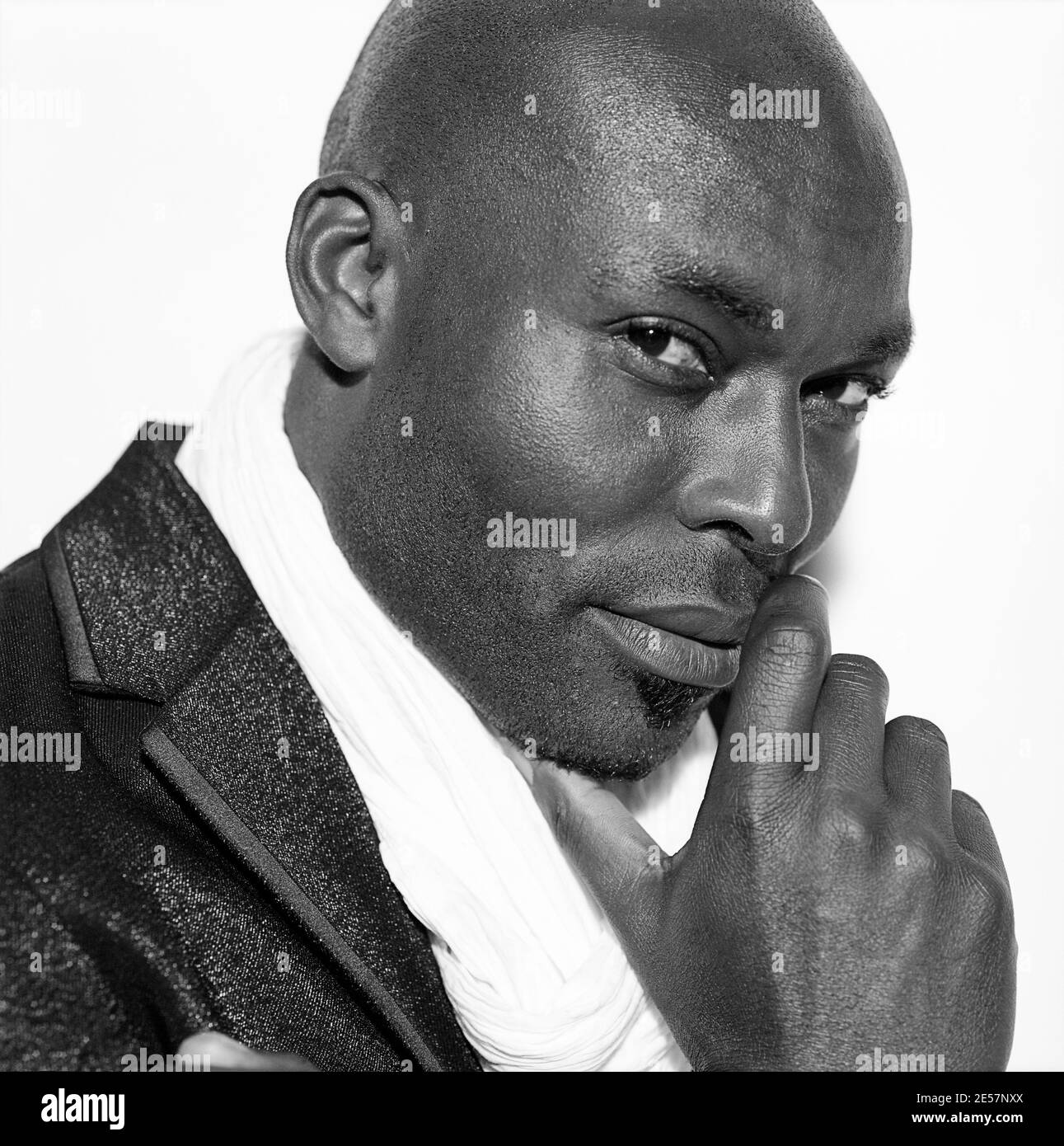 Exclusive - Jimmy Jean-Louis posing during a photo session in Paris ...