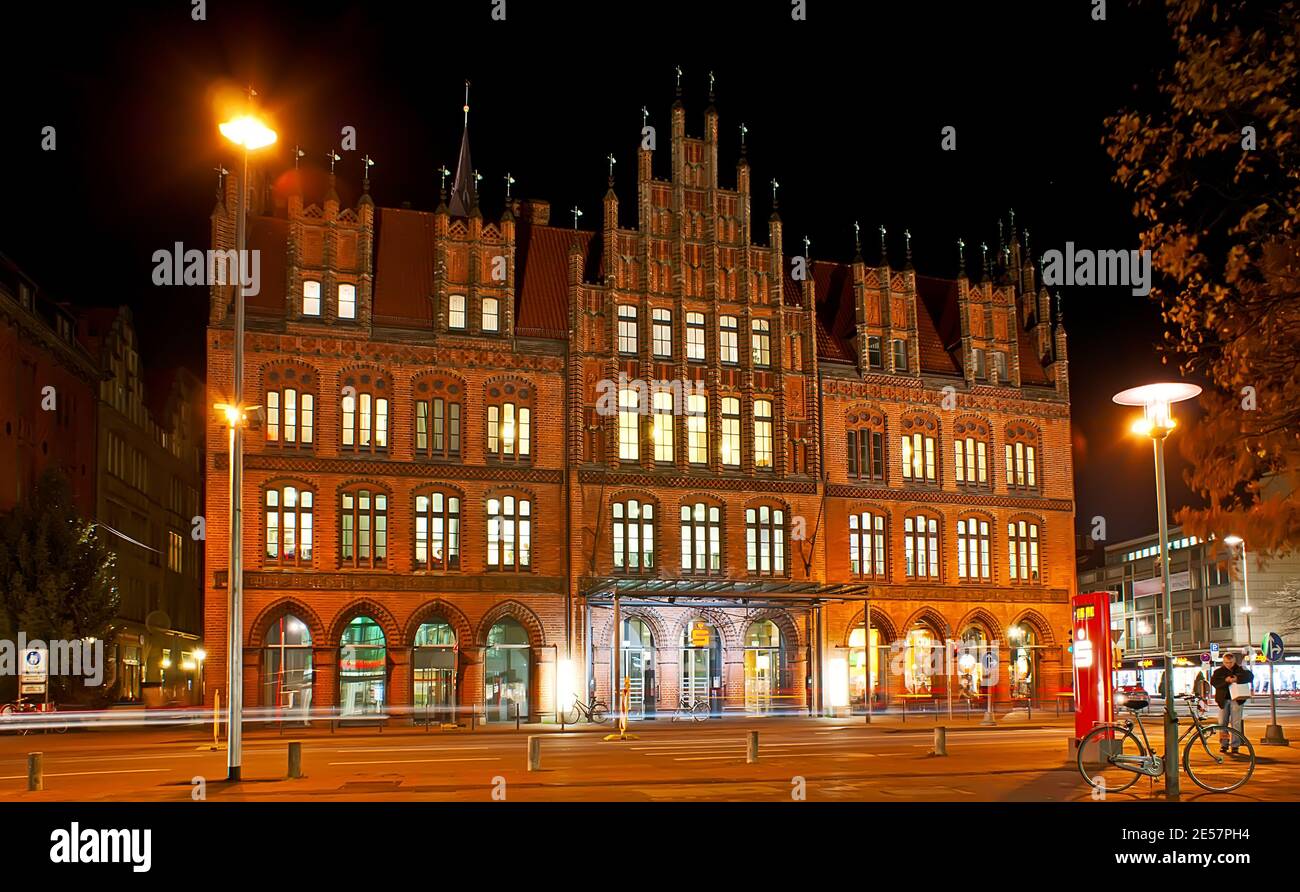 HANOVER, GERMANY - NOVEMBER 21, 2012: The Brick Gothic building of ...