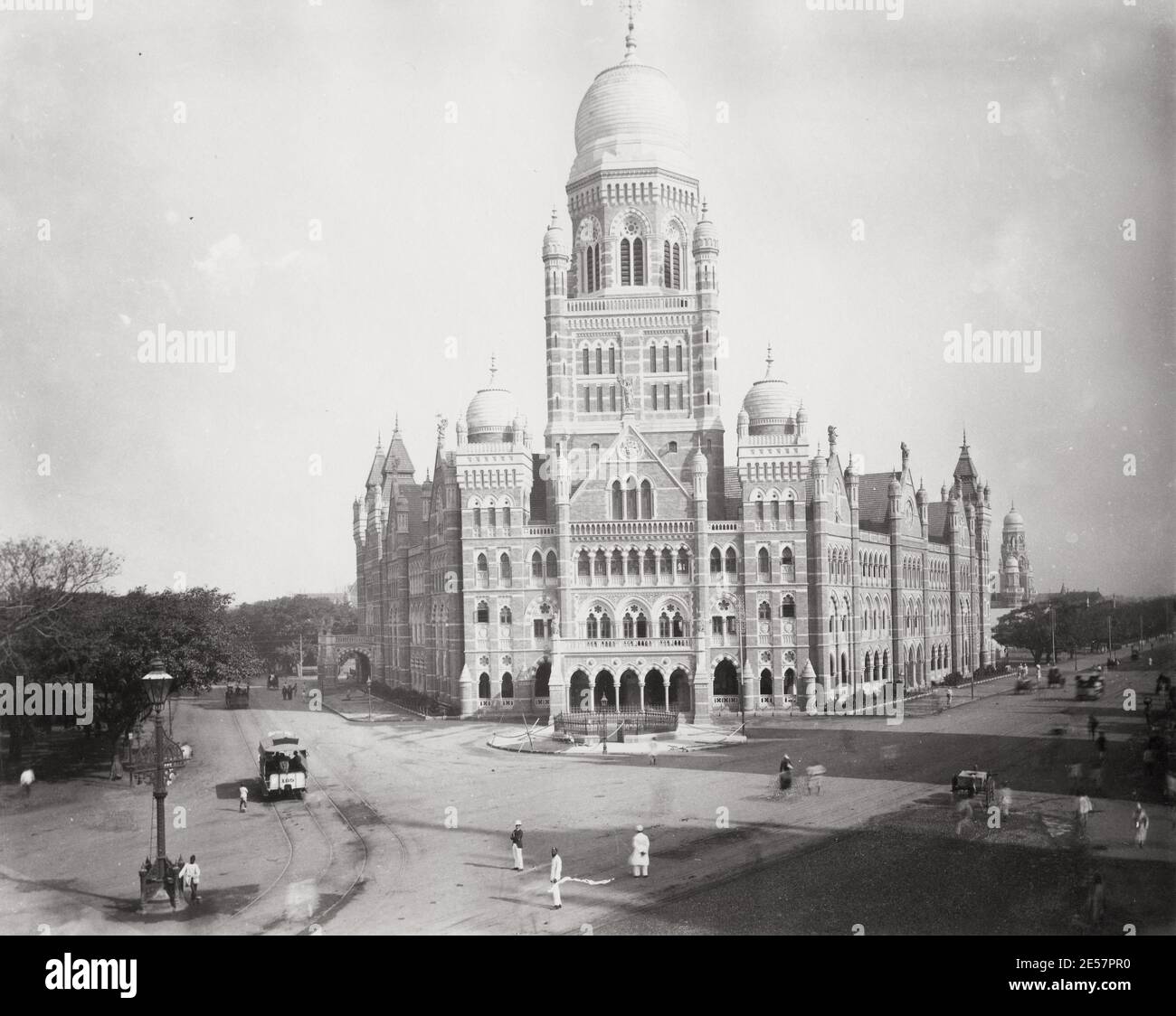 19th century vintage photograph: view of the Municipal Corporation ...