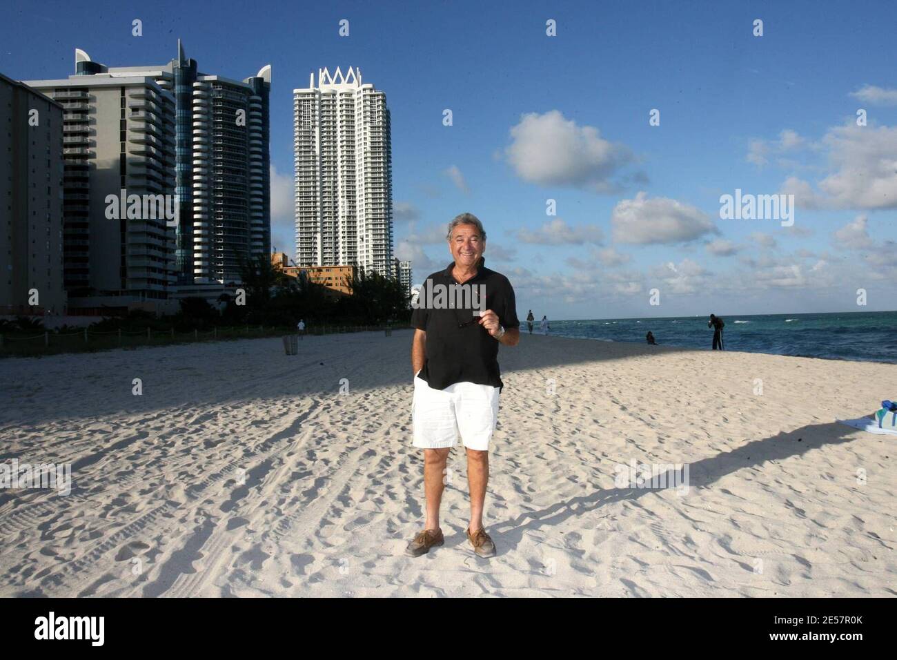 Exclusive!! Vintage UK comedian Mike Winters poses at his Miami Beach ...