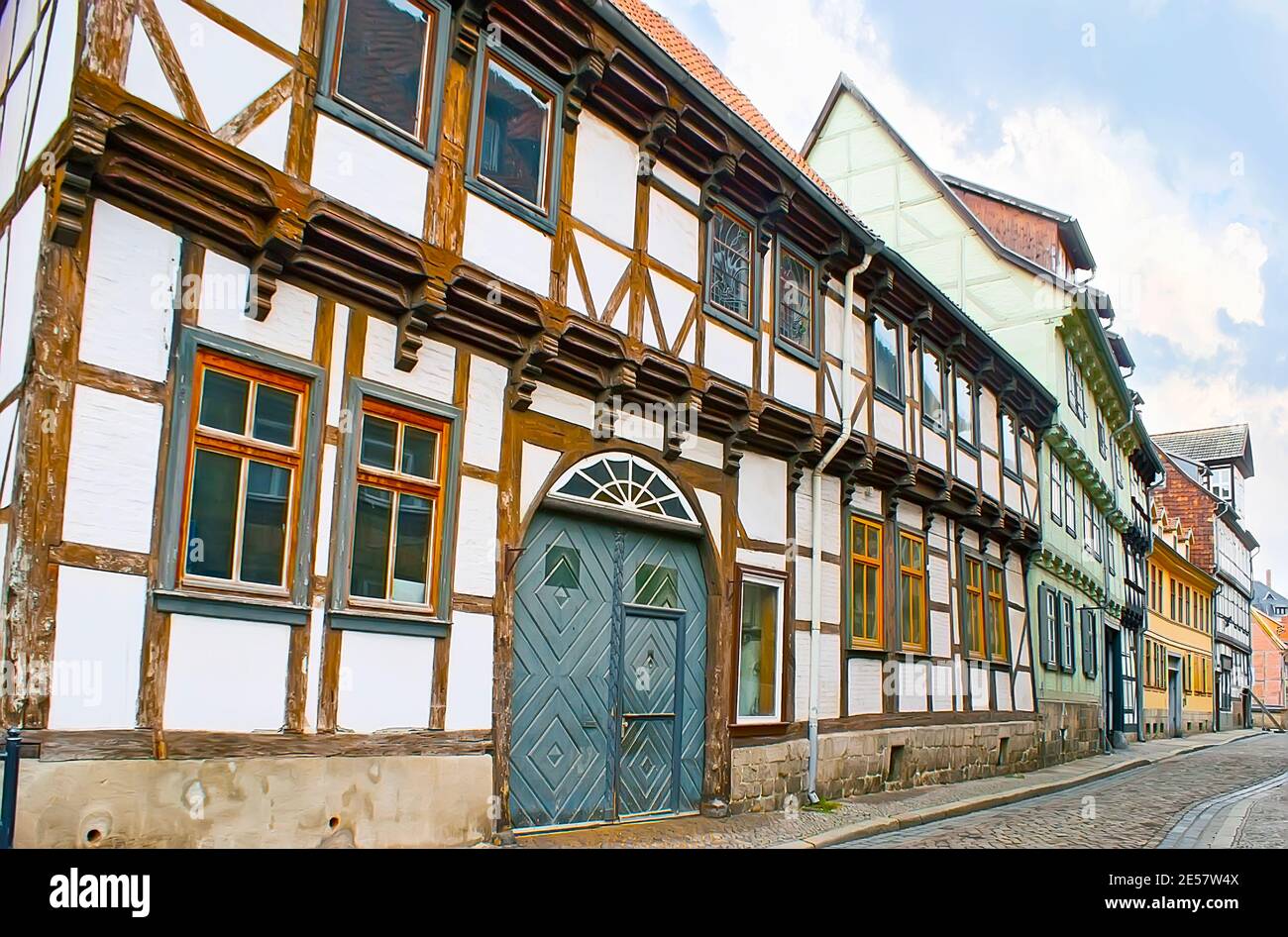 The beautiful historic architecture of the medieval Polle quarter (the ...