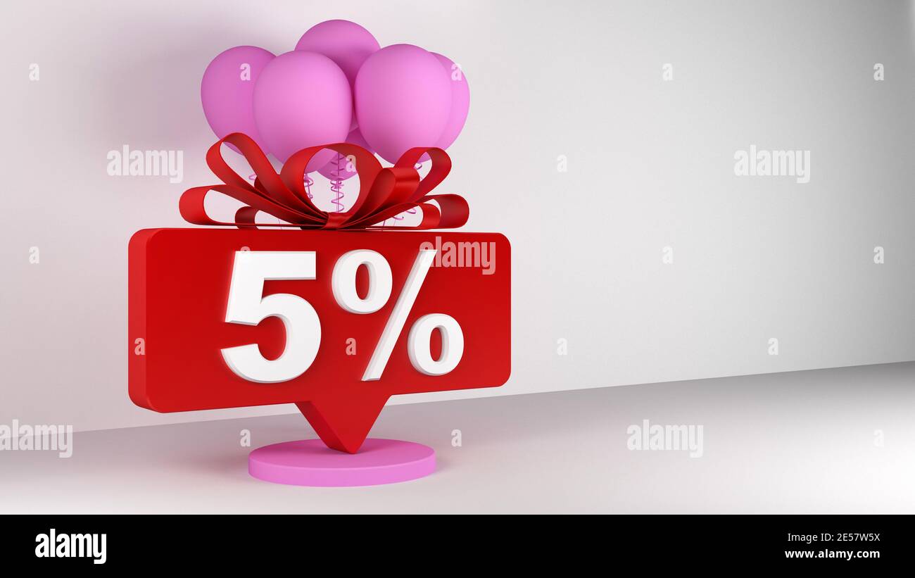 5 percent discount hi-res stock photography and images - Alamy