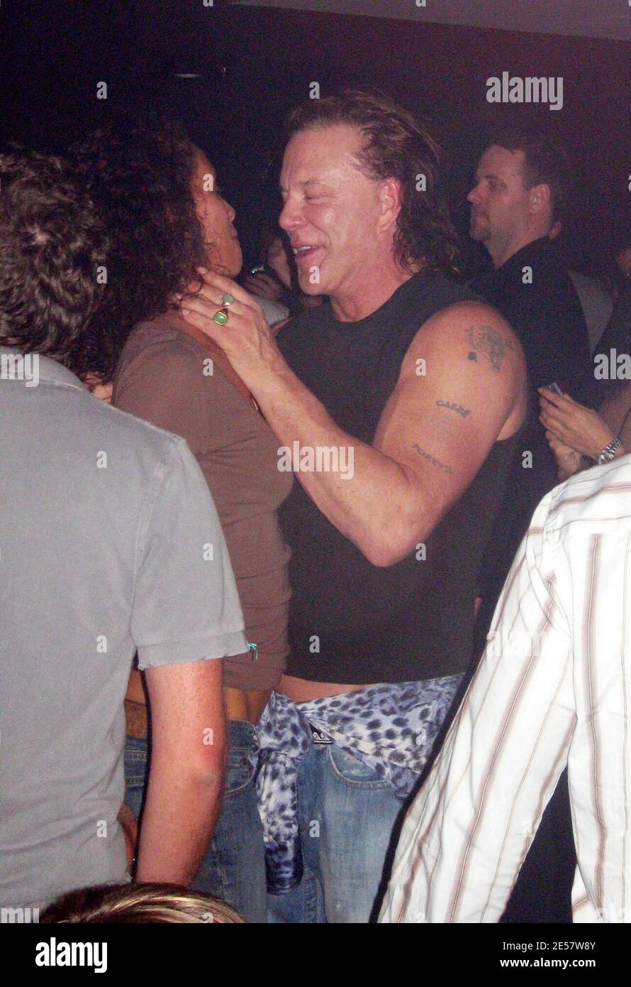 Exclusive!! Sin City star Mickey Rourke gets up close and personal with ...