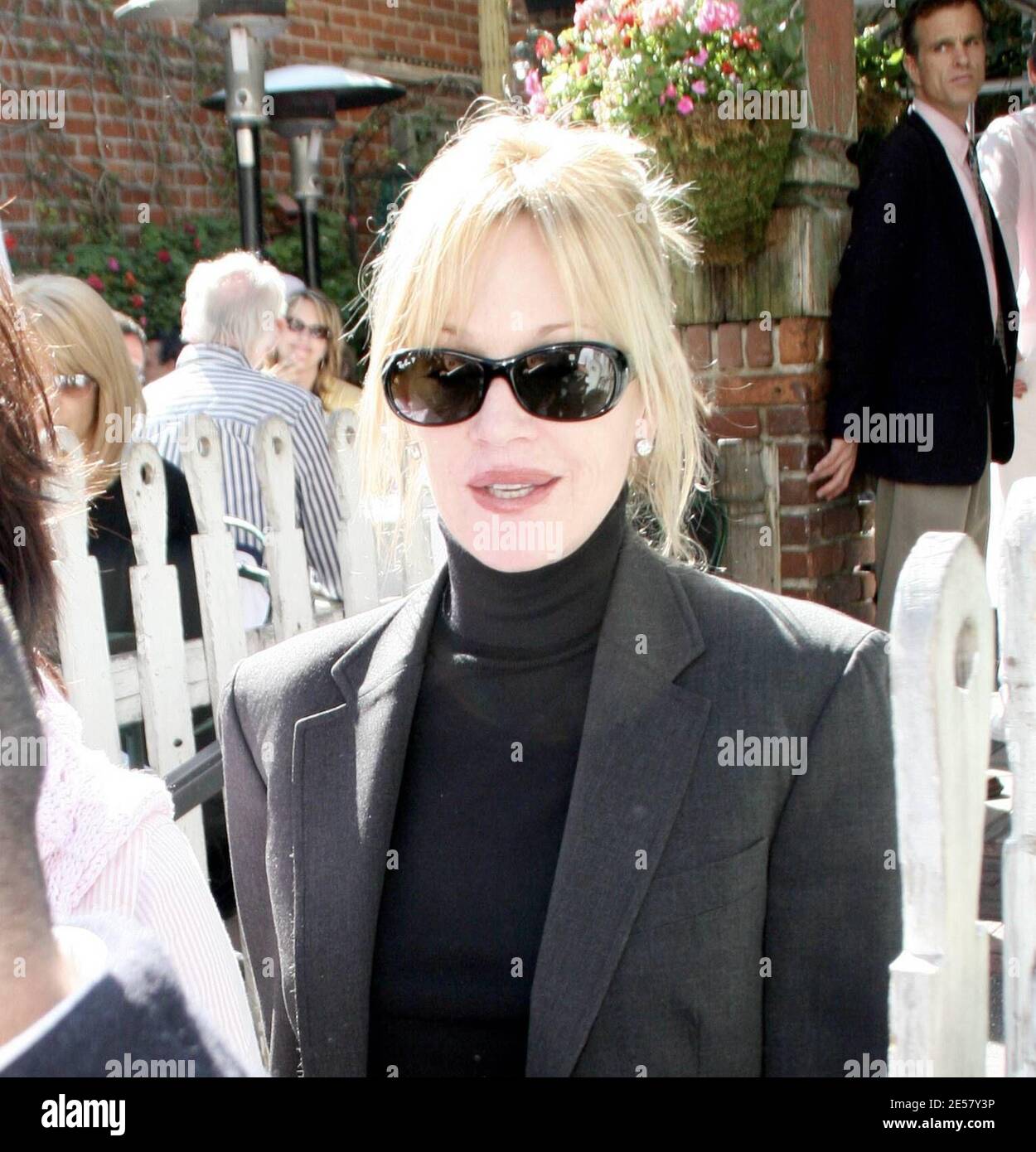 Melanie Griffith lunches at the Ivy in Los Angeles, Ca. 3/1/07 [[rac ...