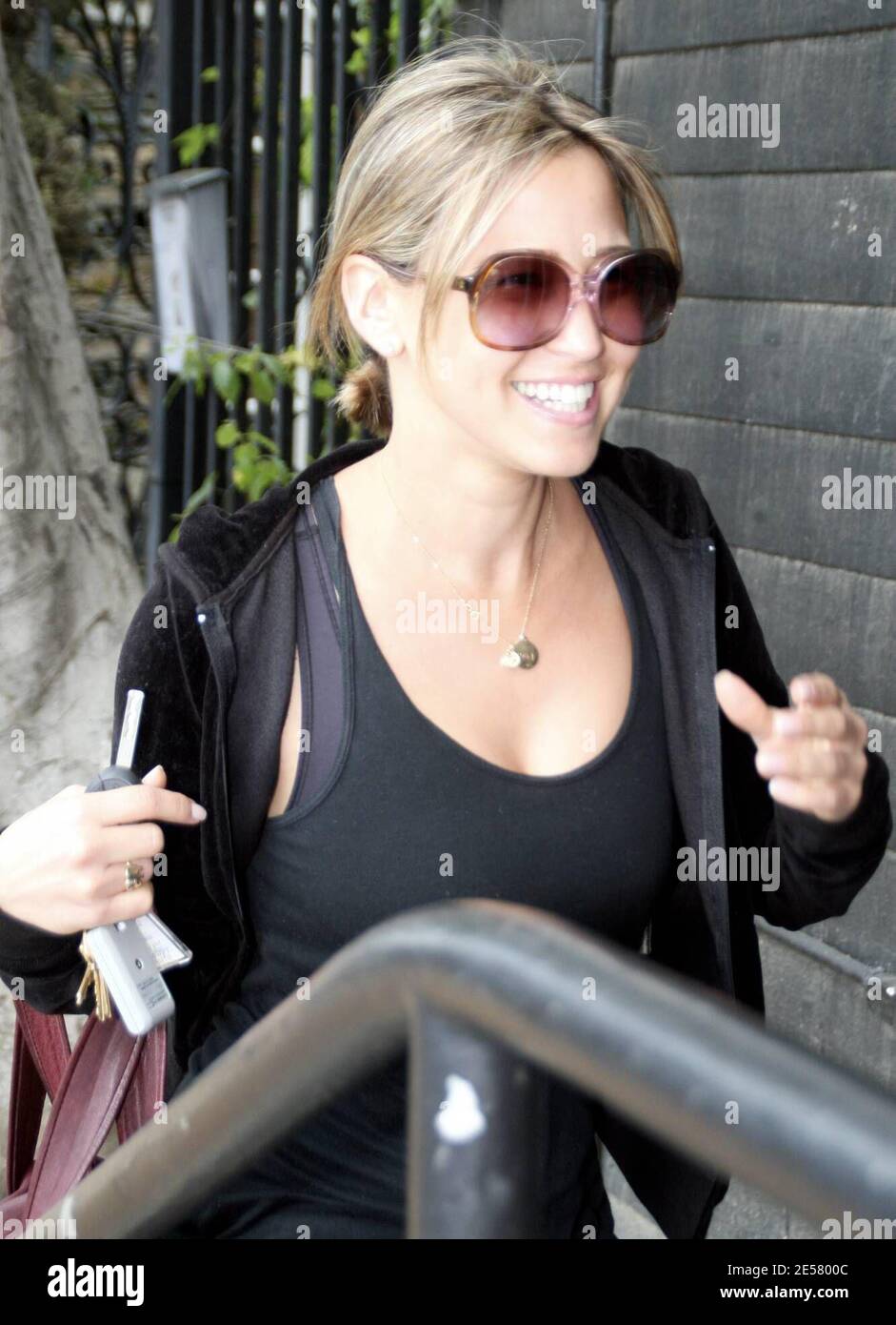 Former S Club 7 star Rachel Stevens goes to the gym in West Hollywood ...