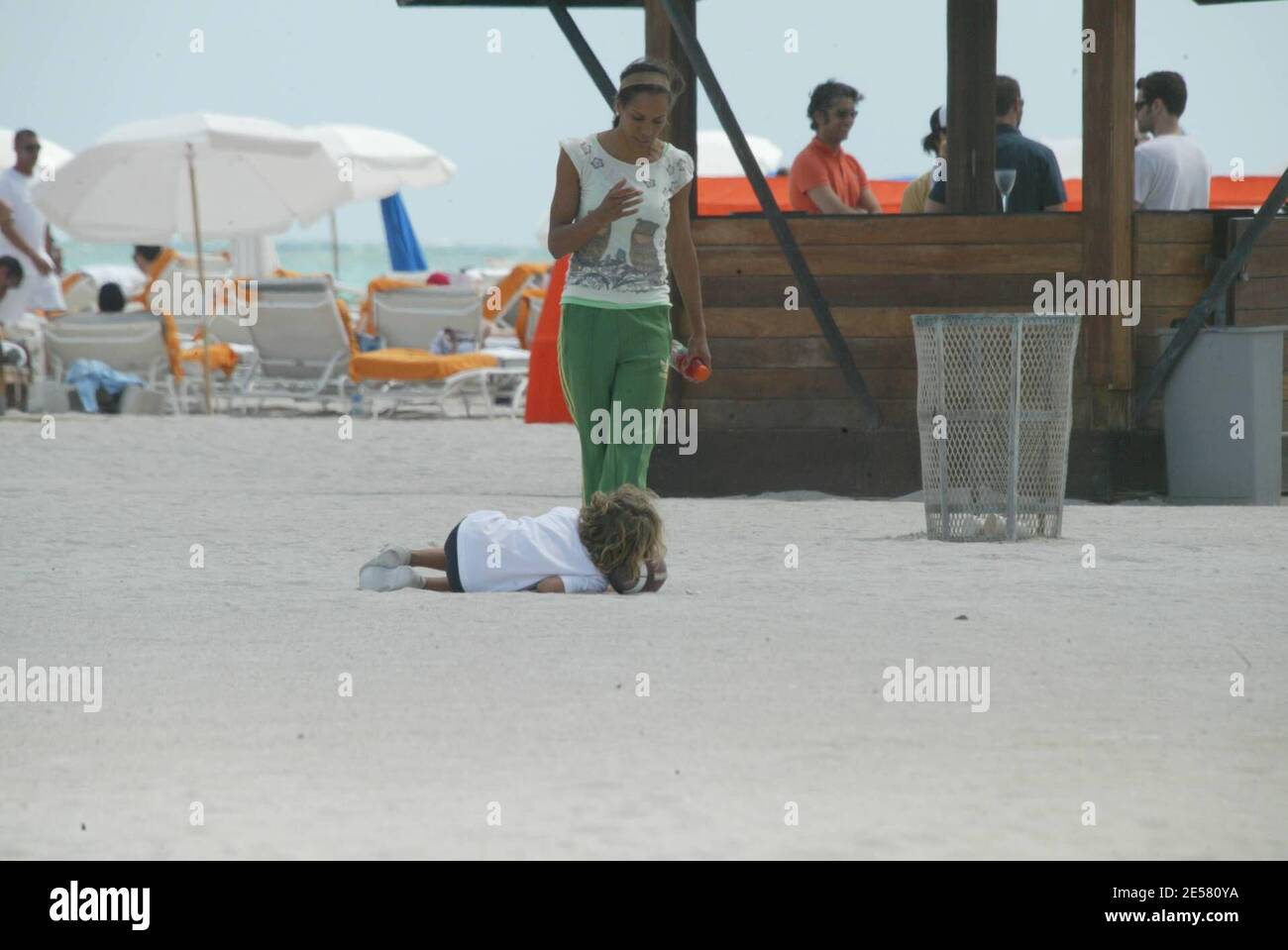 Barbara Becker and sons Noah & Elias enjoy a day with friends playing ...