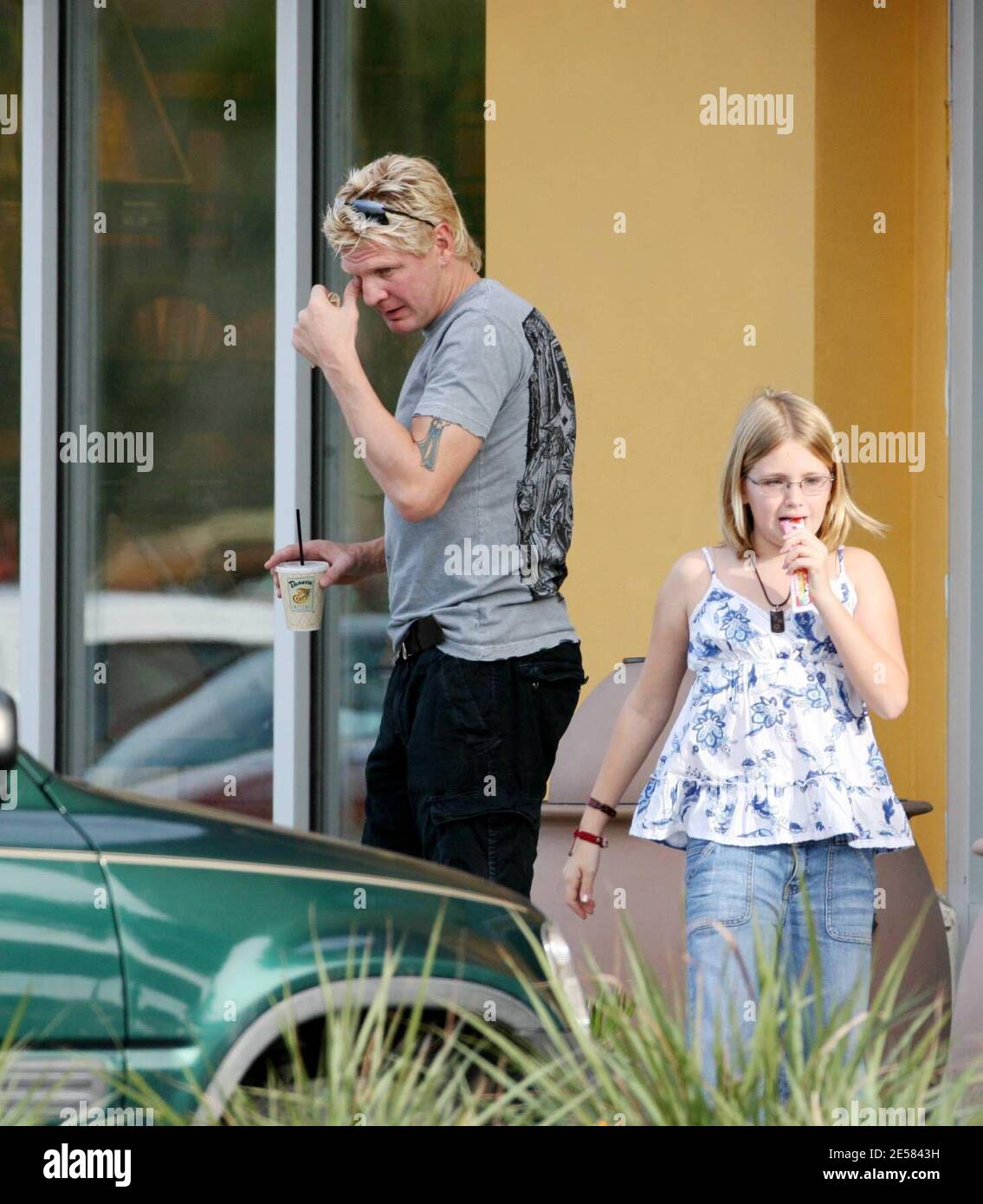 Exclusive!! German soccer ace Stefan Effenberg takes his daughter ...