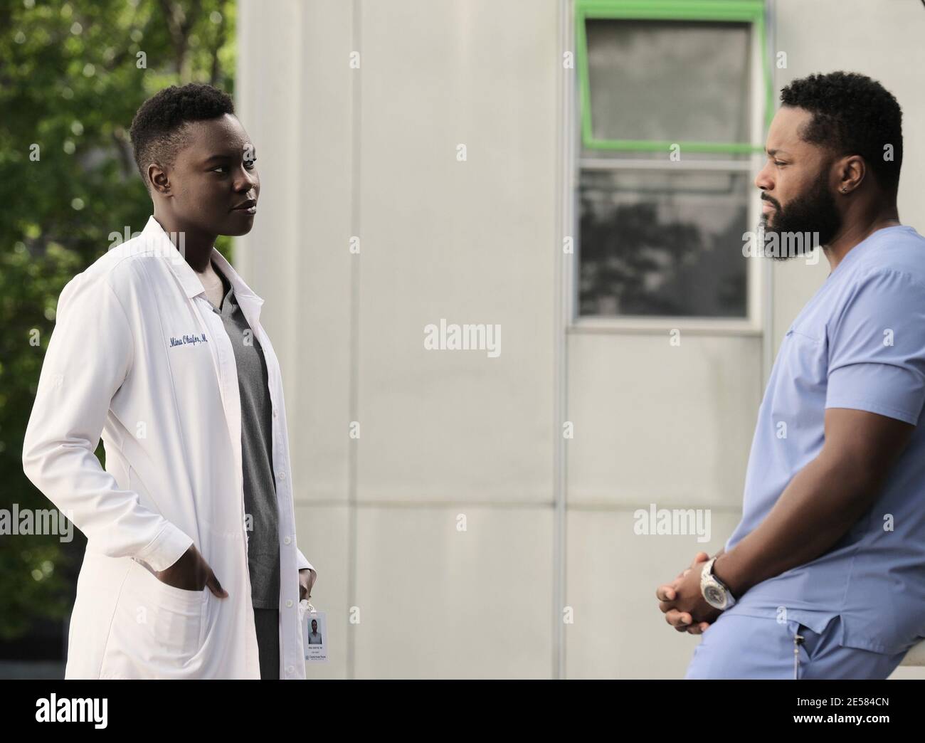 THE RESIDENT, from left: Shaunette Renee Wilson, Malcolm-Jamal Warner ...