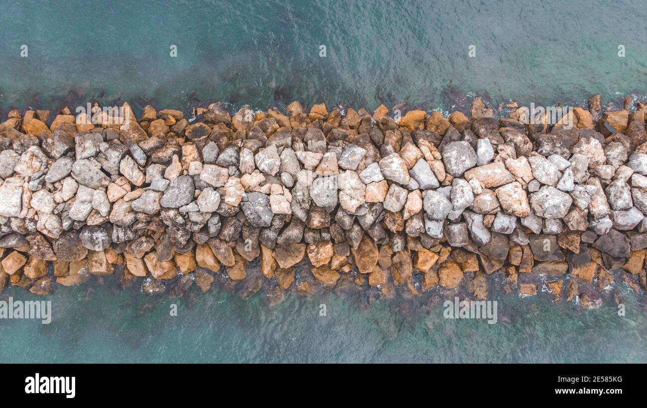 Wave breaker stone hi-res stock photography and images - Alamy