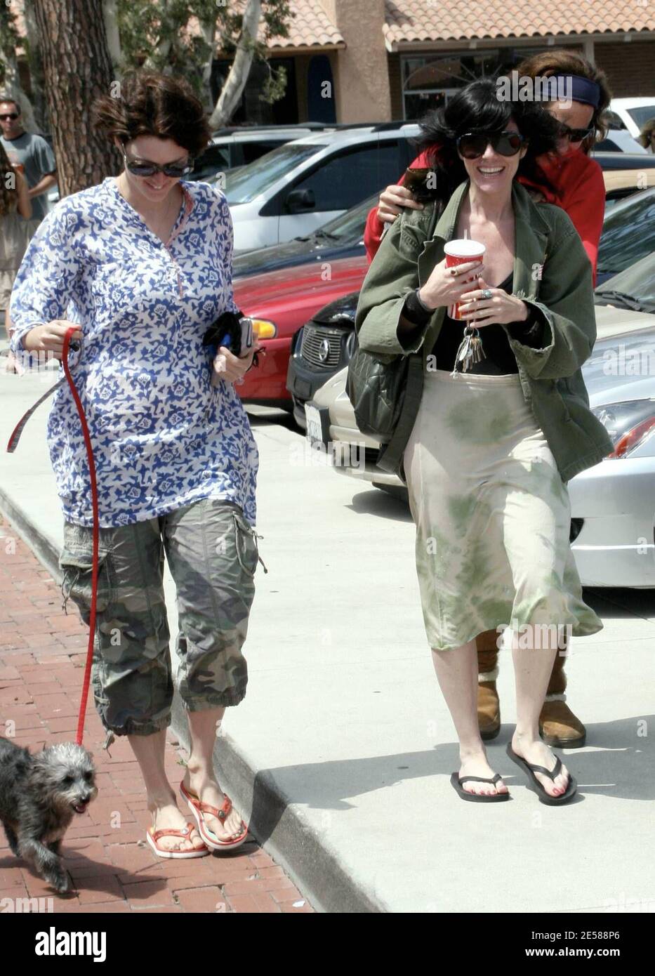 Minnie Driver sports a pair of short shorts during a lunch outing with ...