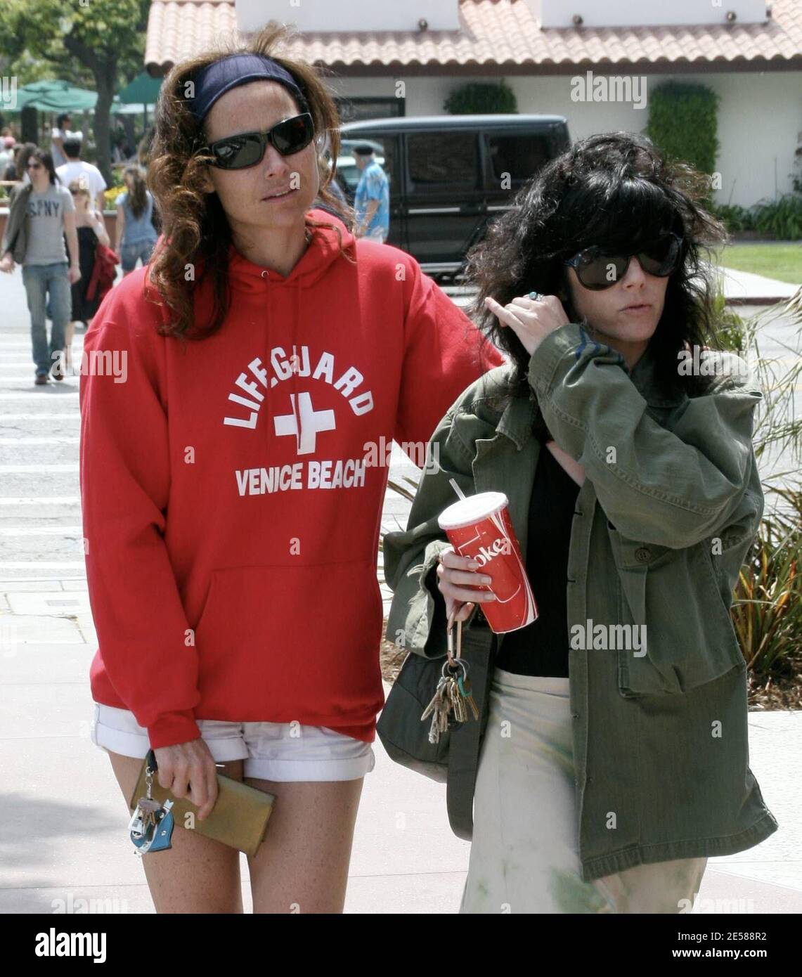 Minnie Driver sports a pair of short shorts during a lunch outing with ...