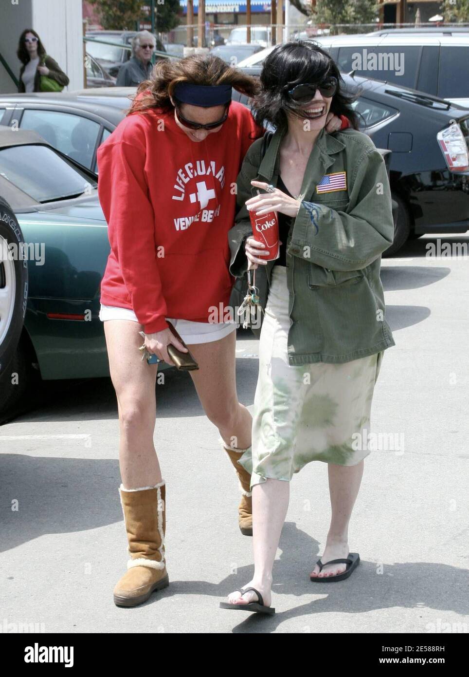 Minnie Driver sports a pair of short shorts during a lunch outing with ...
