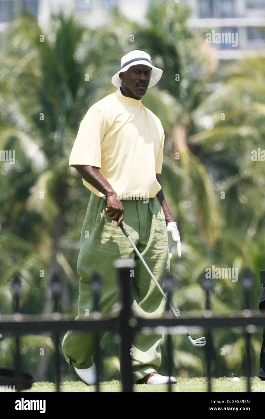 Exclusive!! NBA legend Michael Jordan takes time out to enjoy a game of ...