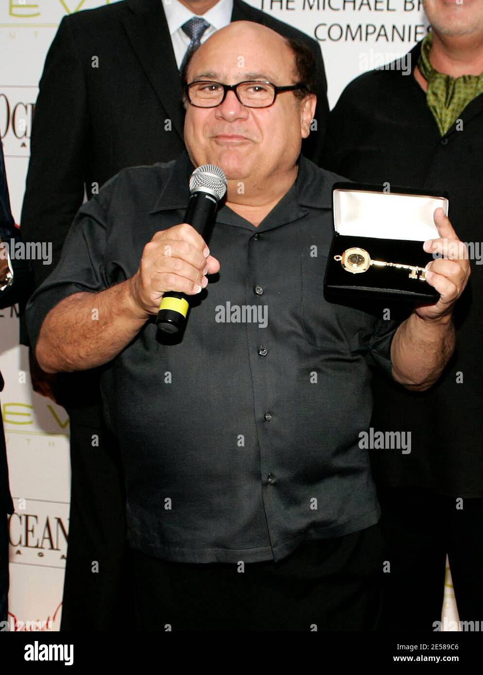 Co-owner Danny DeVito is given the key to the city during the grand ...