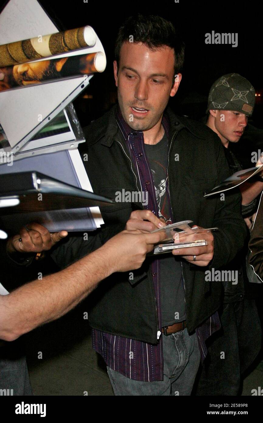 Actor Ben Affleck signs autographs outside the Endeavor Talent Agency ...