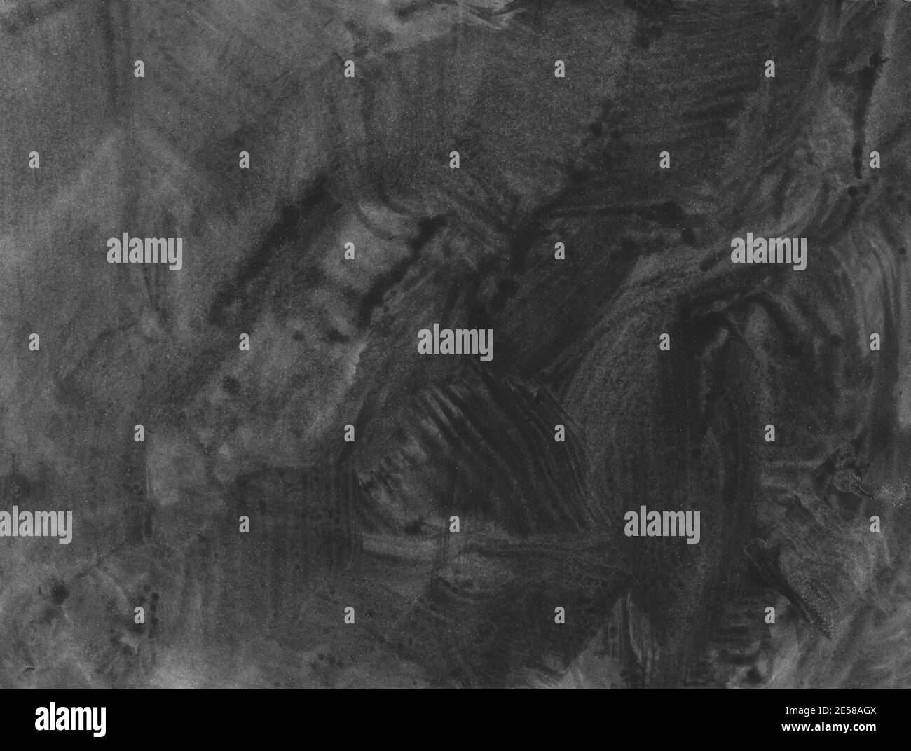 Simple abstract black-white watercolor, graphite background. Hand ...