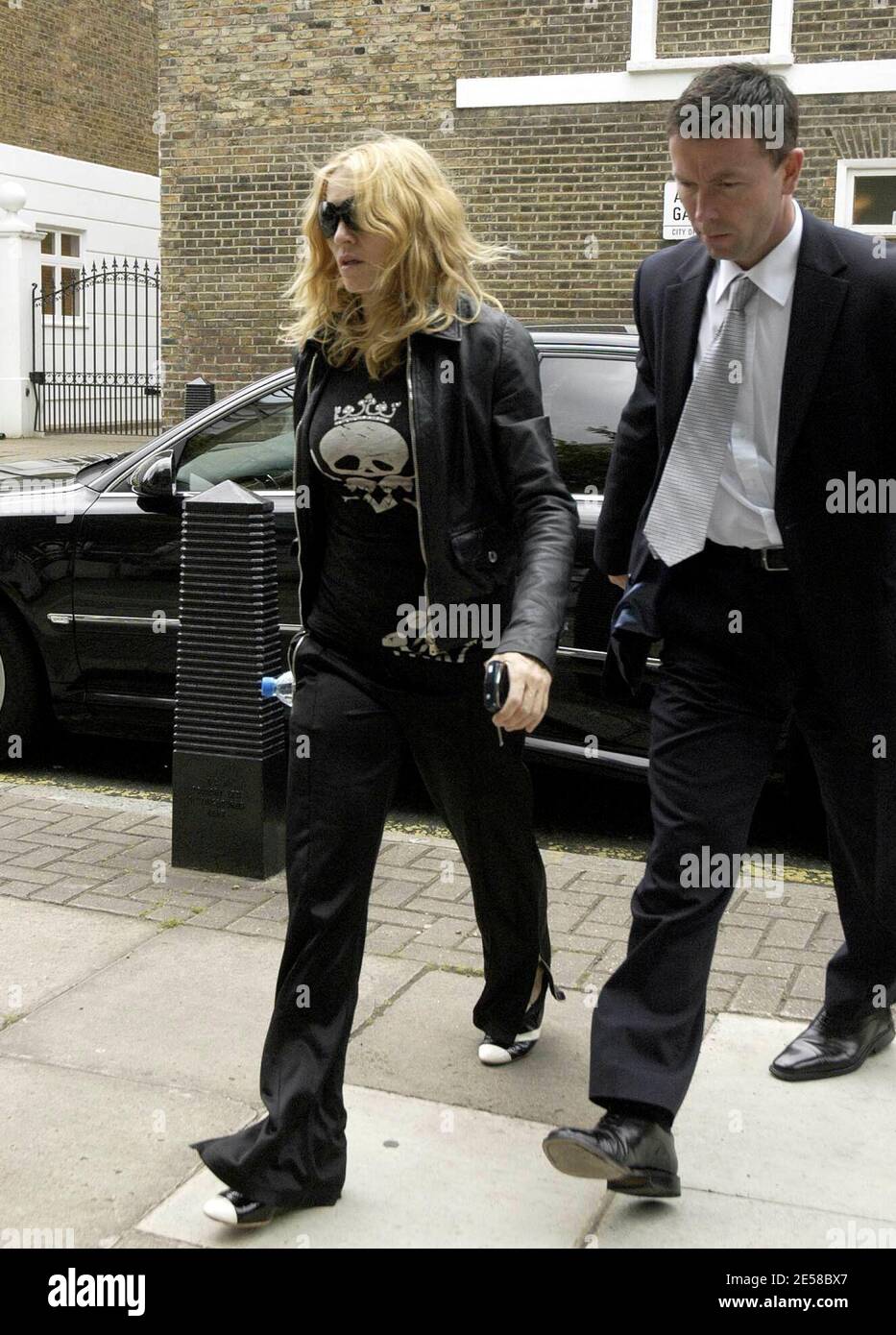 Madonna working out at her gym in London, UK. 7/6/07. [[map]] Stock ...