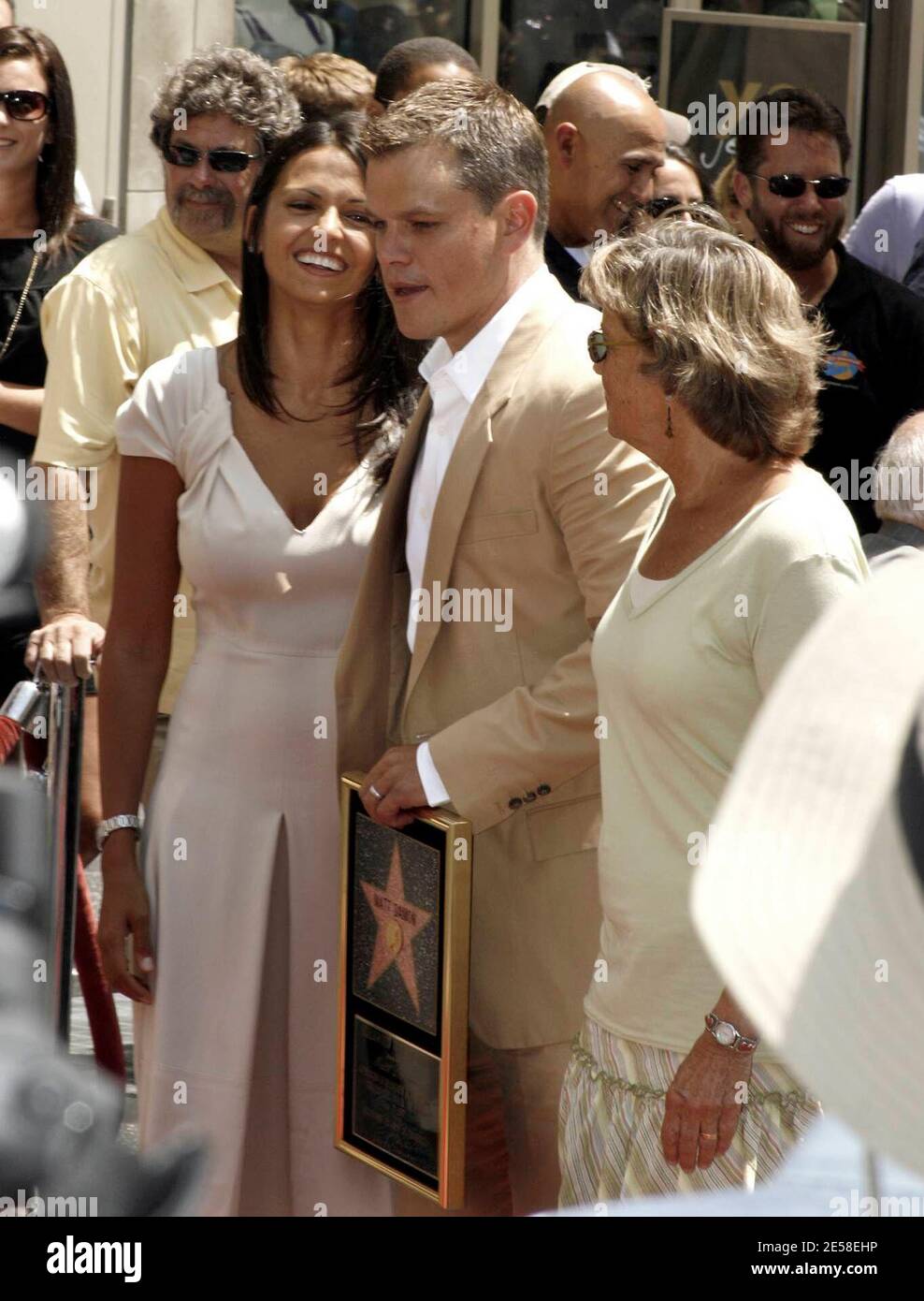 Matt damon and nancy carlsson paige hi-res stock photography and images ...